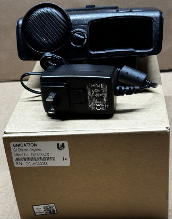 SOLD *****UNICATION G1 PROGRAMMING CRADLE & AMPLIFIED CHARGER ...