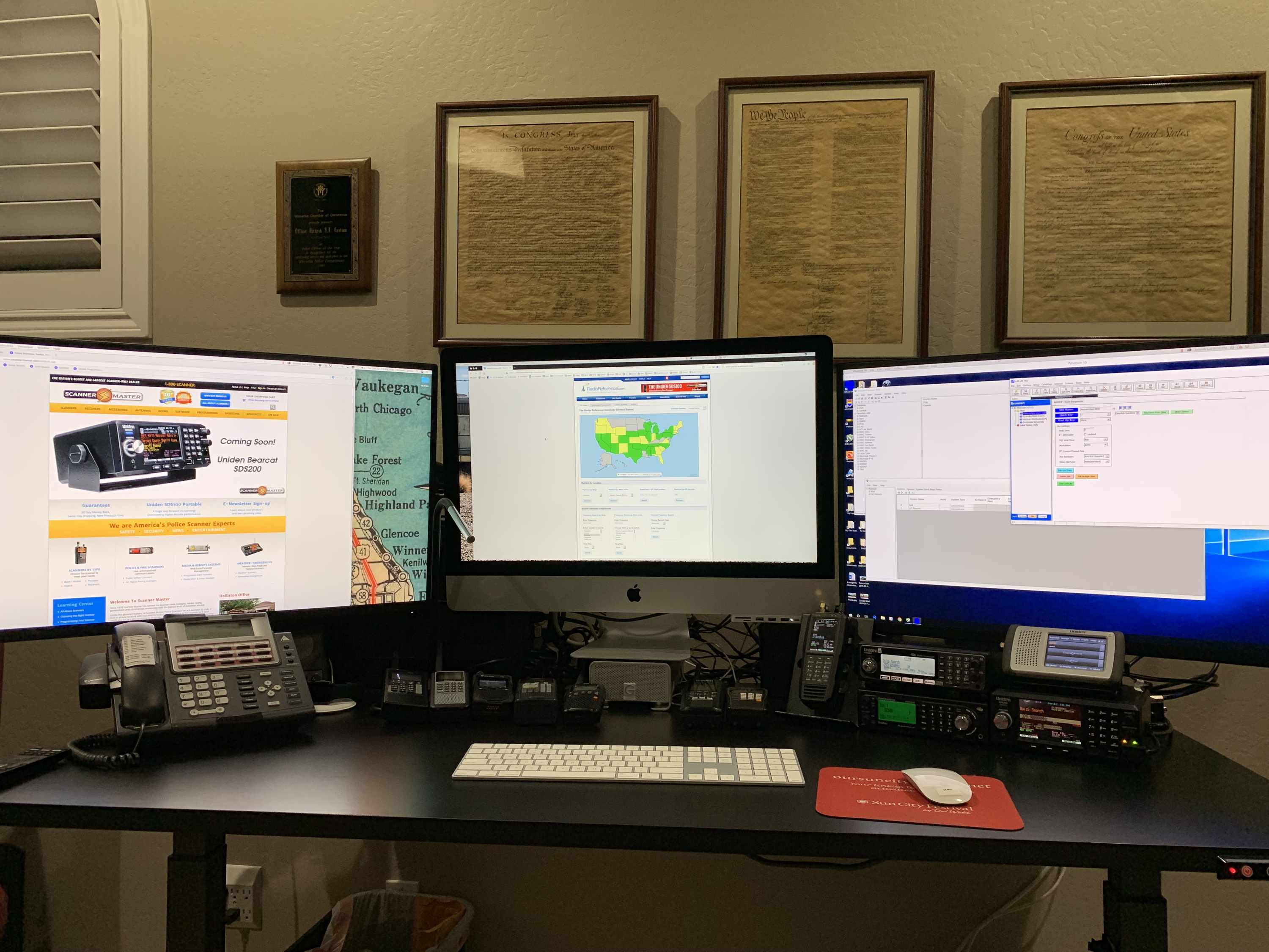 N9JIG Radio Desk with SDS200 & SDS100 | RadioReference.com Forums